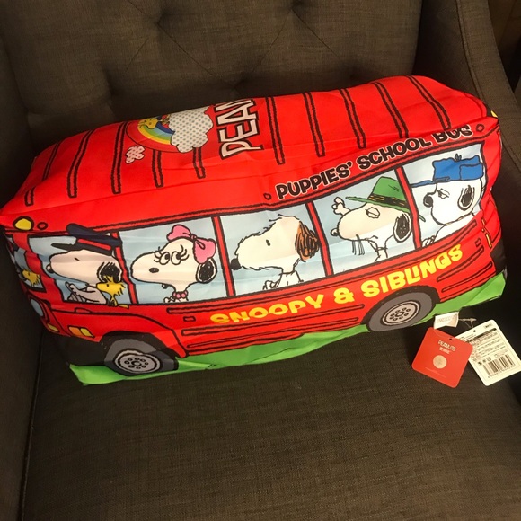 Other | Snoopy Big Soft School Bus Plushy New | Poshmark